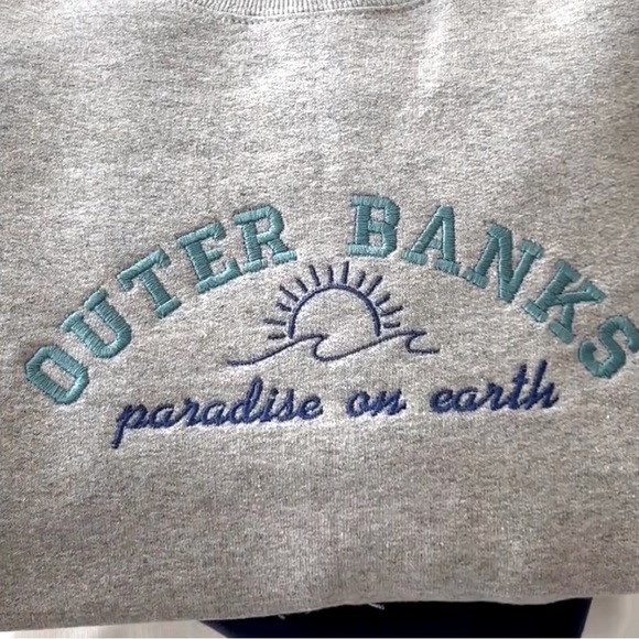 Shirts | Outer Banks Paradise On Earth Embroidered Logo Hoodie | Poshmark